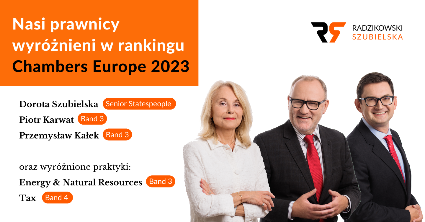 Wyróżnieni w międzynarodowym rankingu Chambers Europe 2023 - RS Legal